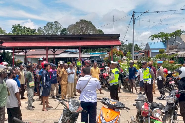 Hari Pertama Operasi Zebra Cartenz 2022 Polres Boven Digoel, Puluhan Kendaraan Kena Tilang ...
