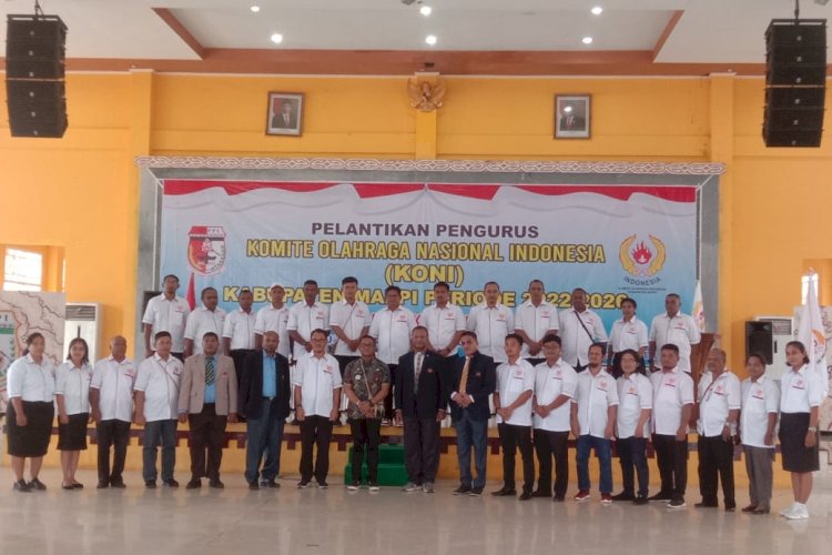 Hadiri Pelantikan Pengurus KONI Kab. Mappi, Penjabat Bupati Mappi ...