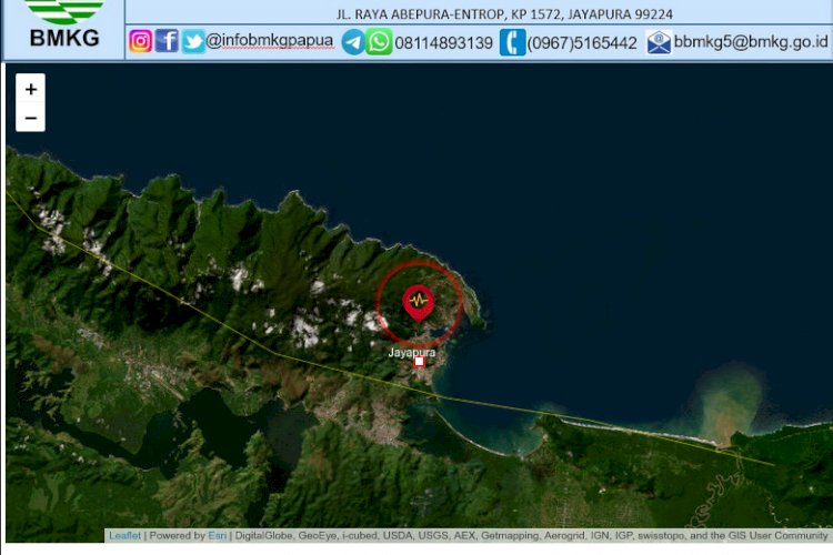 Gempa Bumi Tektonik M3.0 Dirasakan Di Kota Jayapura - RMOLPAPUA.ID