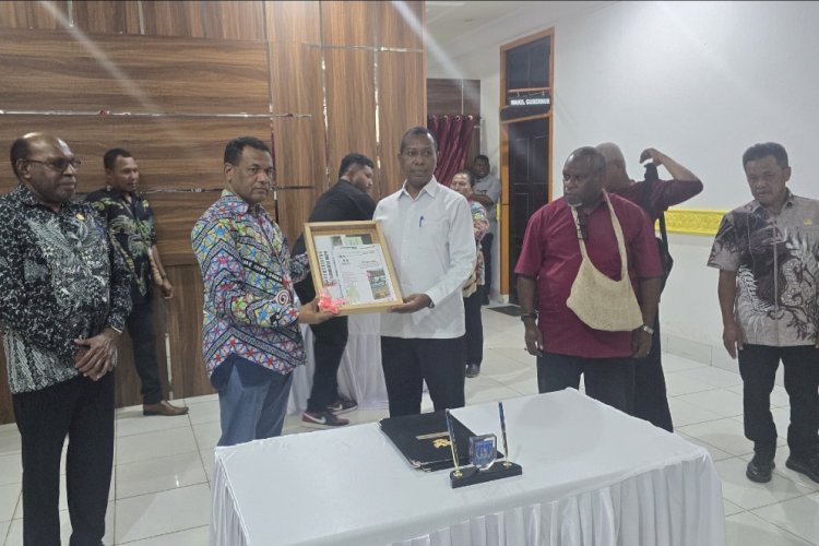 Jadi Yang Pertama, Pemda Mappi Serahkan Dokumen Usulan Pembangunan ke Pemprov Papua Selatan ...